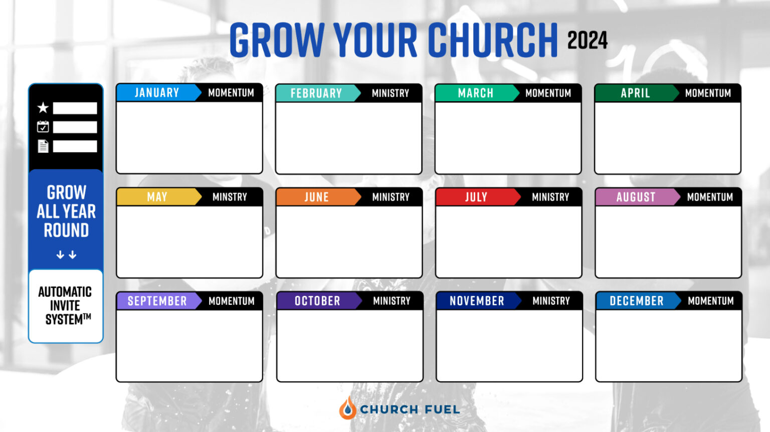 Annual Visitor Calendar - Church Fuel